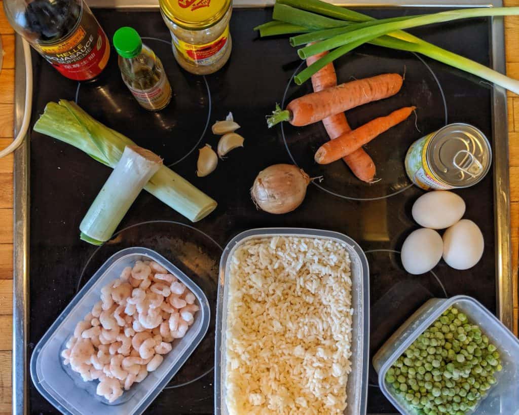 Gebratener Reis mit Shrimps - Einfaches 20 Minuten Rezept - Instakoch.de
