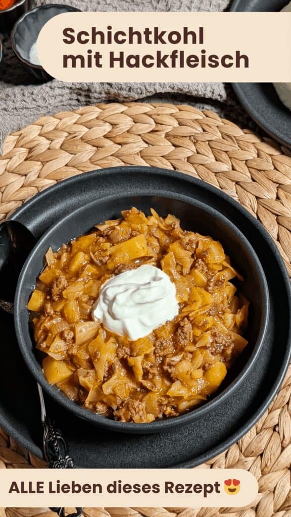 Schichtkohl mit Hackfleisch - Weißkohl-Hackfleisch-Pfanne - Instakoch.de